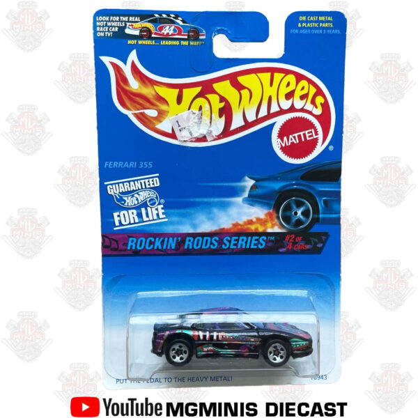 Hot Wheels 1997 Rockin’ Rod Series – Ferrari 355 #570 – MgMinis Diecast