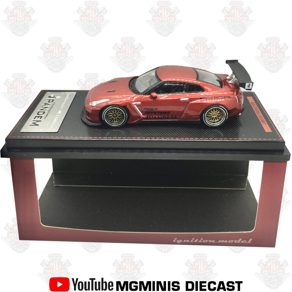 Pandem Nissan R35 GT-R – Red Metallic – Ignition Model – MgMinis Diecast