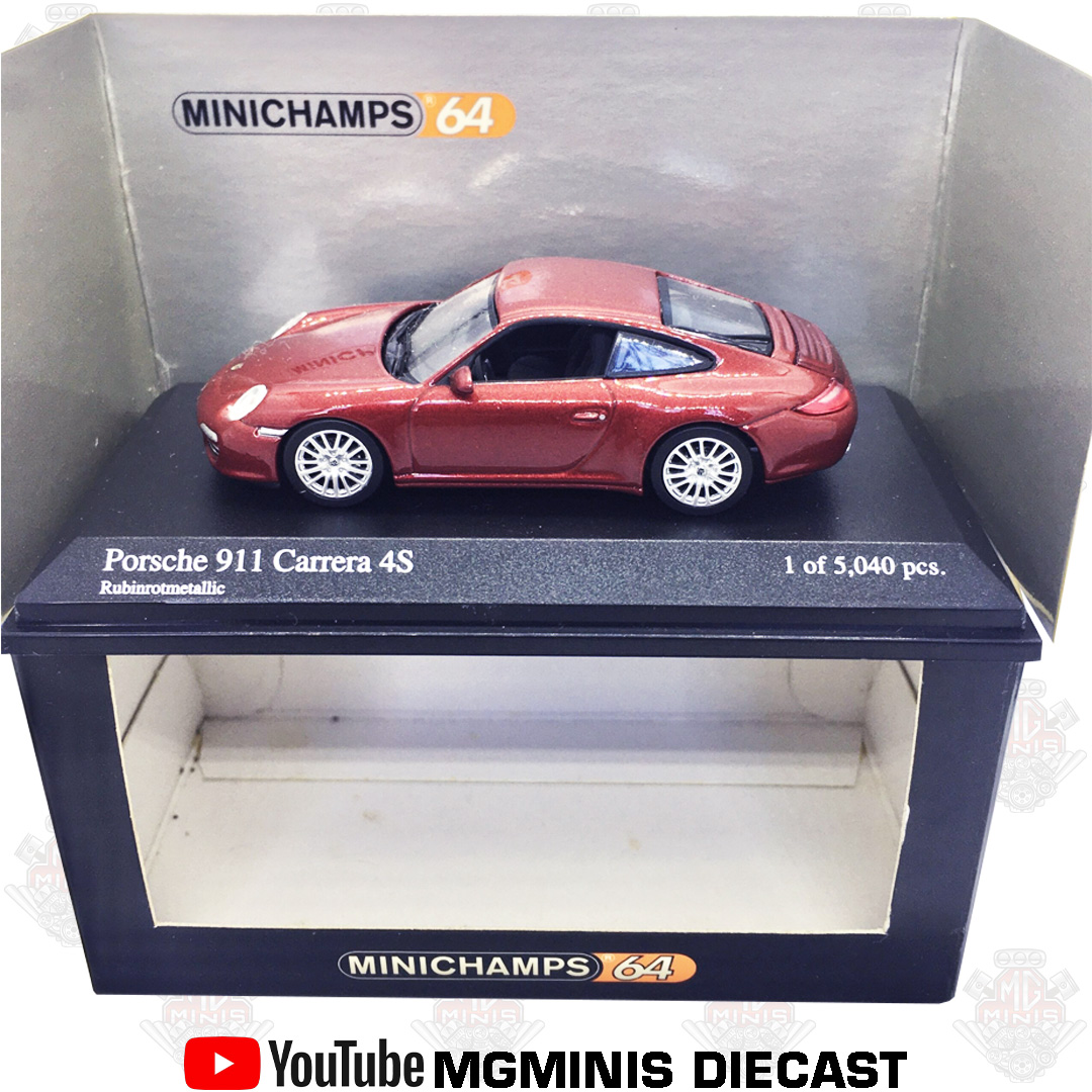 Porsche 911 Carrera 4S – Red Metalic – MiniChamps 64 – MgMinis Diecast