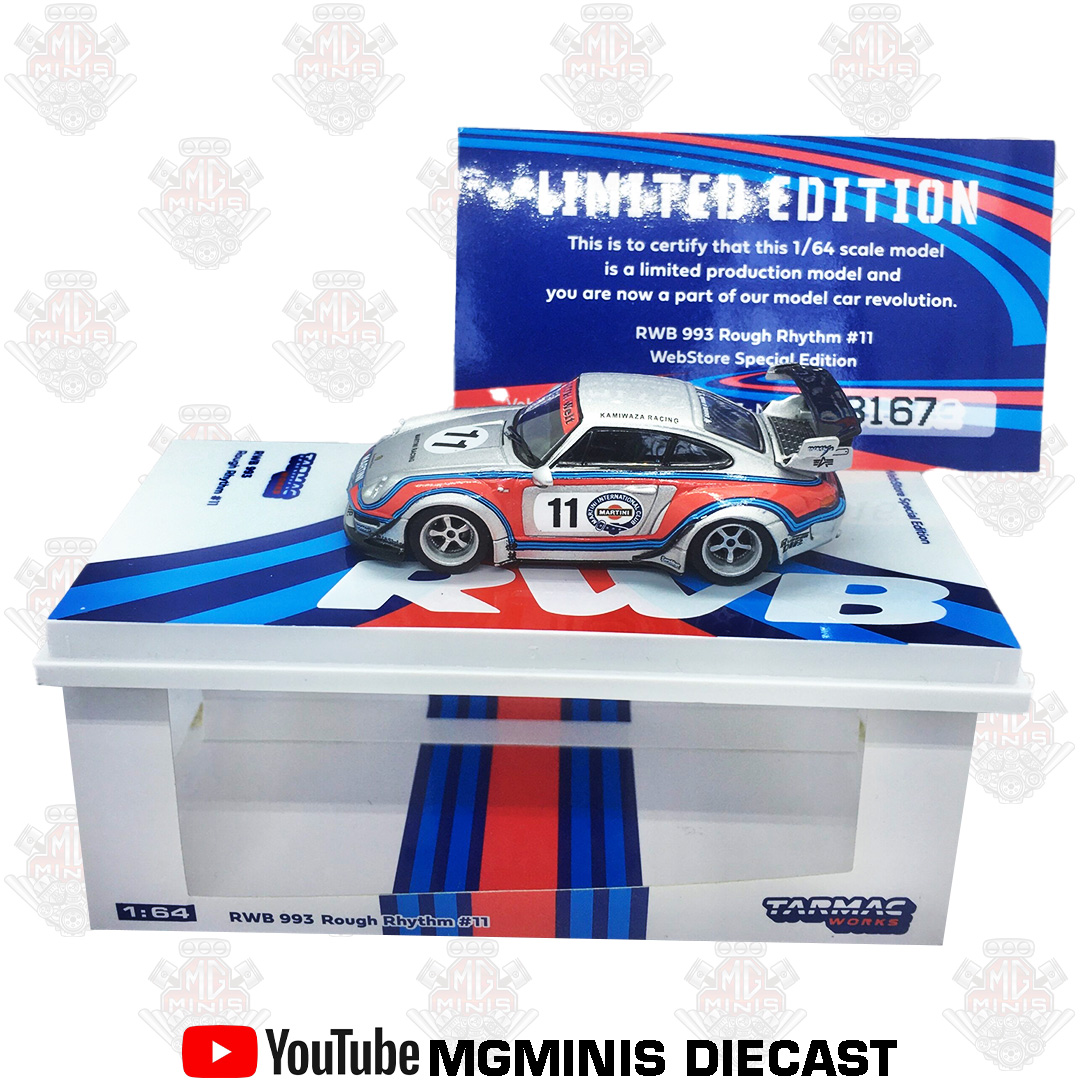 Tarmac Works Porsche RWB 993 Rough Rhythm #11 Martini – MgMinis Diecast