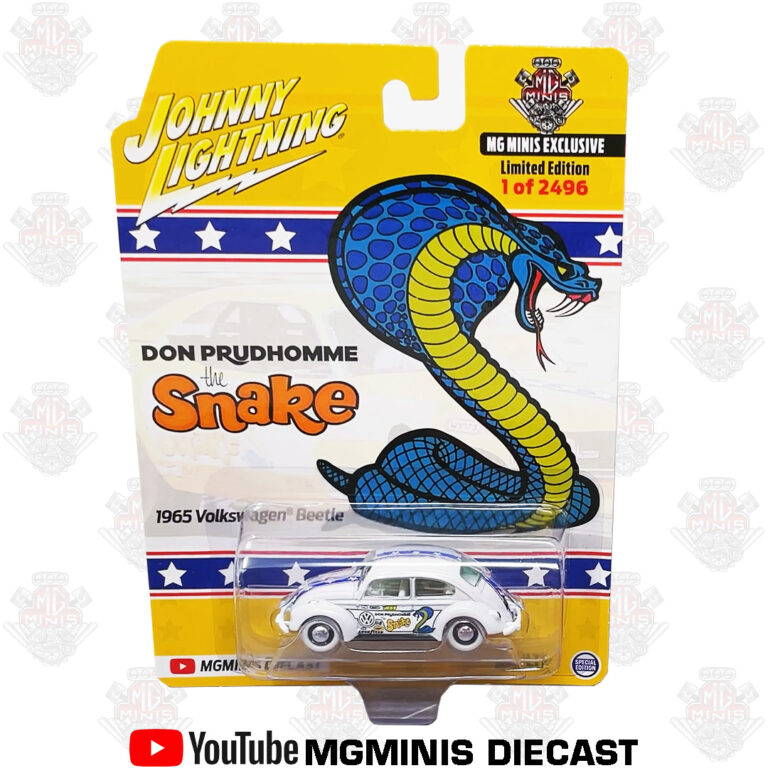 Johnny Lightning VW Fusca Snake White Lightning MgMinis – MgMinis Diecast