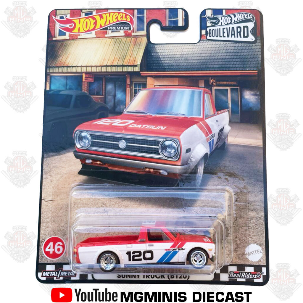 Hot Wheels 75 Bre Datsun Sunny Truck (B120) Boulevard Car Culture – MgMinis Diecast