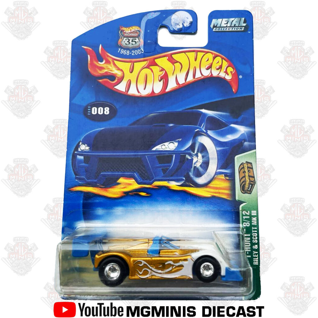 Hot Wheels Riley E Scott MK III TH 2003 Pneu De Borracha MgMinis Diecast