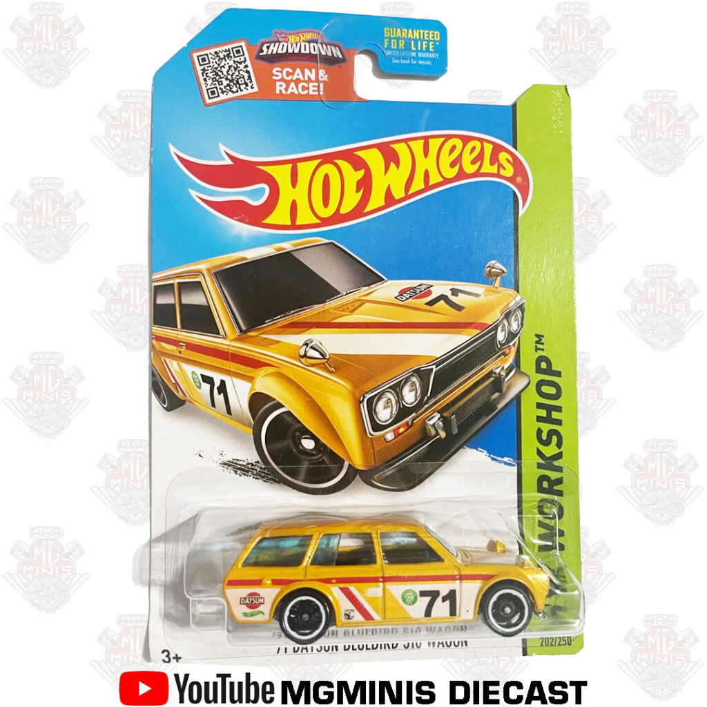 Hot Wheels 71 Datsun Bluebird 510 Wagon 202/250 – MgMinis Diecast
