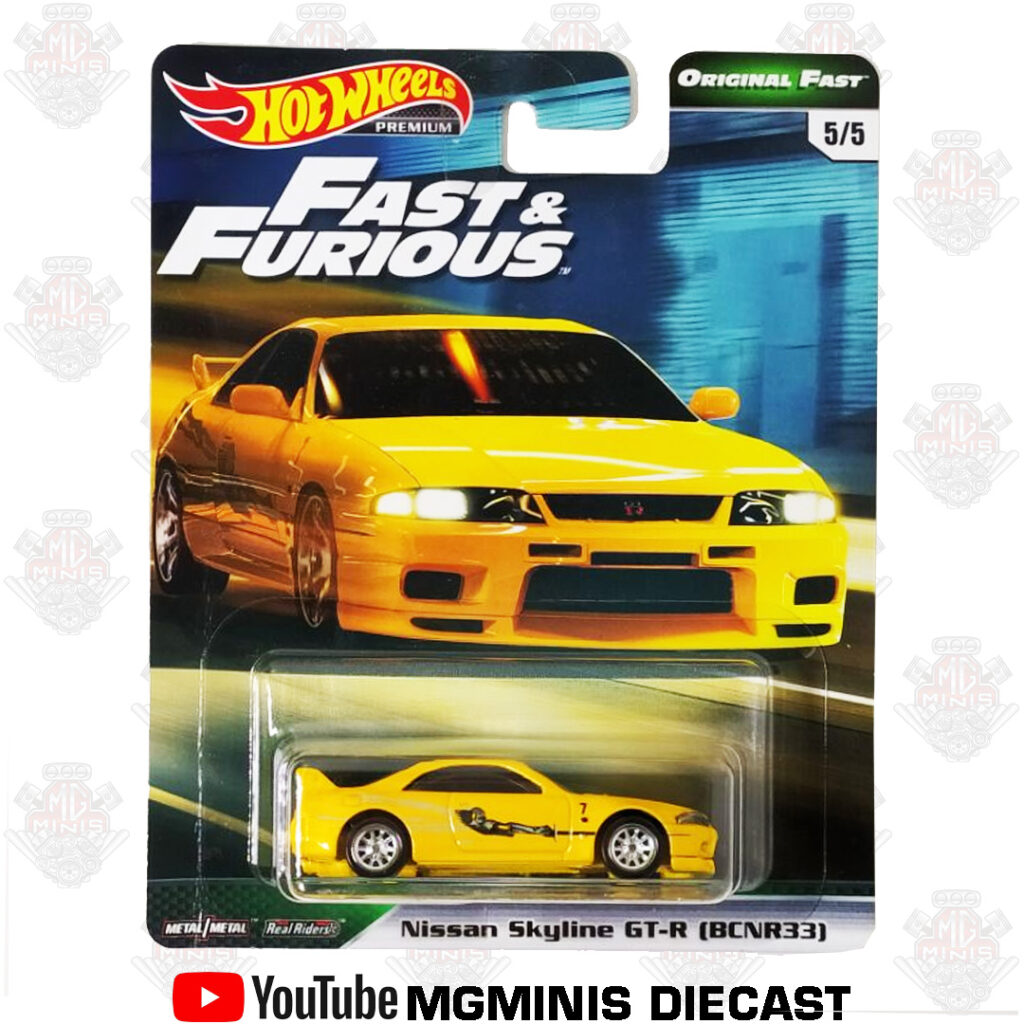 Hot Wheels Premium Nissan SkyLine GT-R R33 Original Fast – MgMinis Diecast