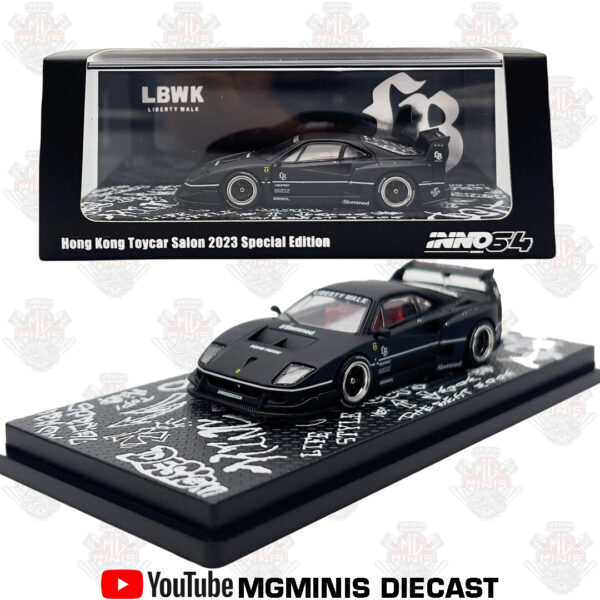 Inno64 Ferrari F40 LBWK BLACK – MgMinis Diecast