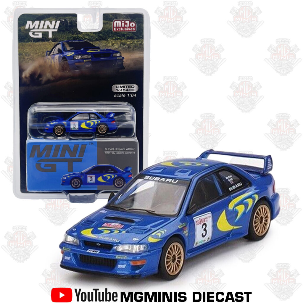 Mini GT Subaru Impreza 1997 Rally Sanremo Winner #512 – MgMinis Diecast