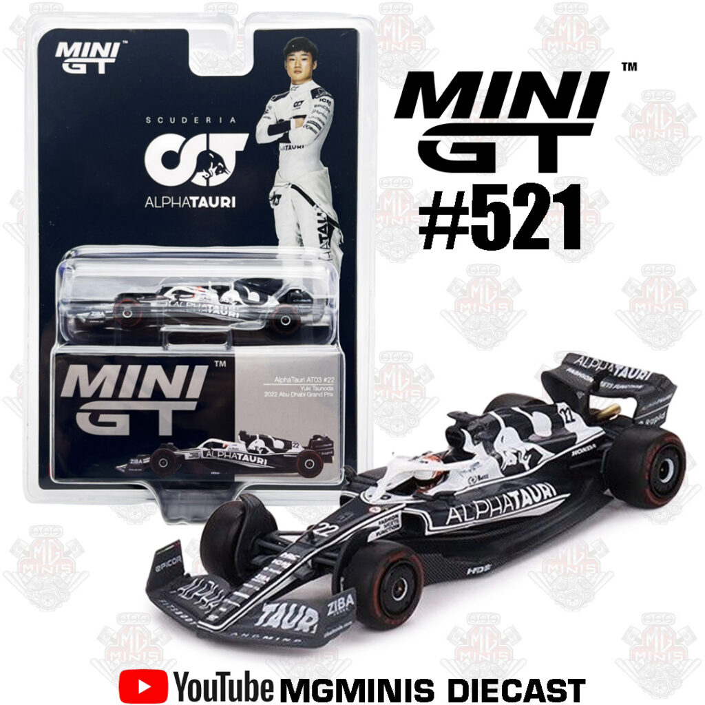 Mini GT F1 AlphaTauri Yuki Tsunoda 2022 F1 #521 – MgMinis Diecast