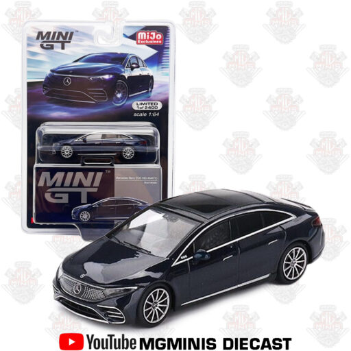 Mini GT Mercedes-Benz EQS 580 Blue Metallic #559 – MgMinis Diecast