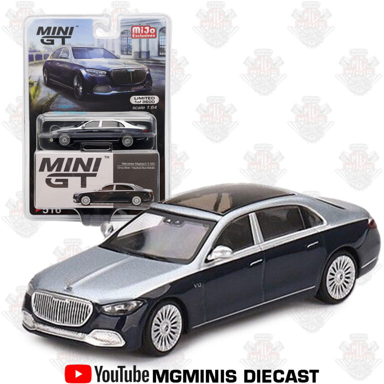 Mini GT Mercedes-Maybach S680 Cirrus Silver #516 – MgMinis Diecast