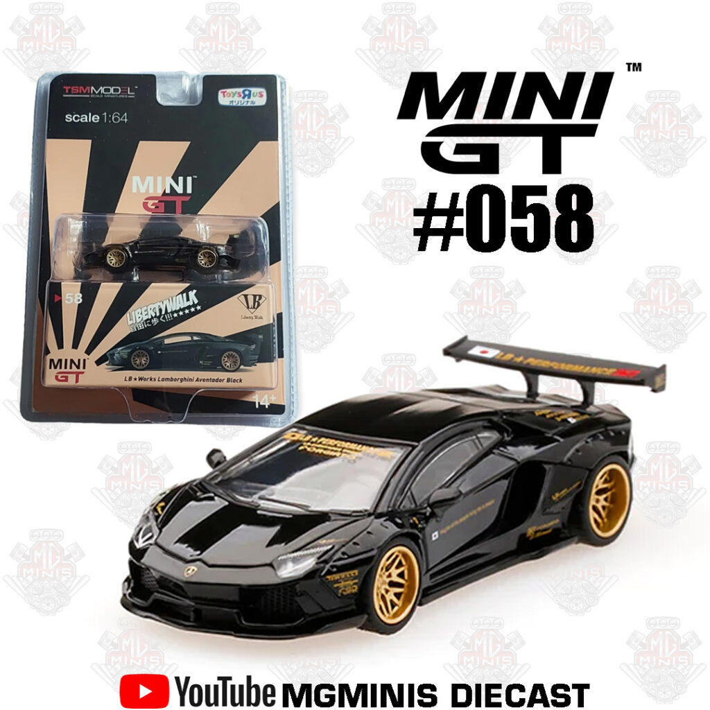 Mini GT Lamborghini Aventador LBWK #58 CARTELA TOYS R US – MgMinis Diecast