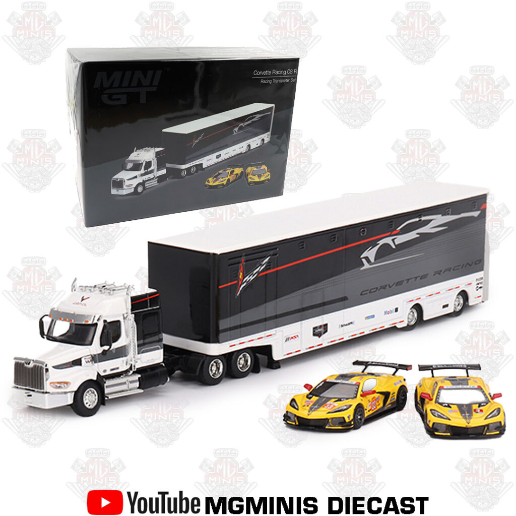 MINI GT CORVETTE RACING C8.R RACING TRANSPORTER SET MGTS0009 – MgMinis ...