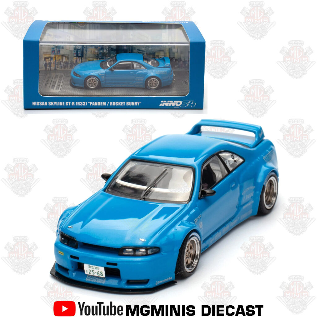 Inno64 Nissan SkyLine R33 Pandem Rocket Bunny Light Blue – MgMinis Diecast