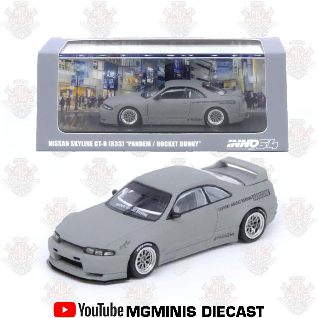Inno64 Nissan SkyLine R33 Pandem Rocket Bunny Gray – MgMinis Diecast