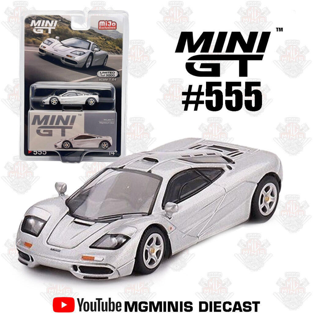 Mini GT McLaren F1 Magnesium Silver #555 – MgMinis Diecast
