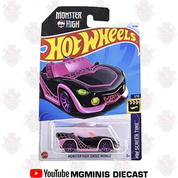 Hot Wheels Monster High Ghoul Mobile Black – MgMinis Diecast