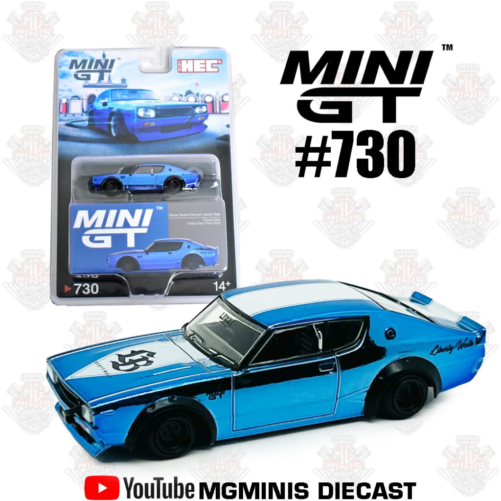 Mini GT Nissan Skyline Kenmeri Libetry Walk HEC 2024 #730 – MgMinis Diecast