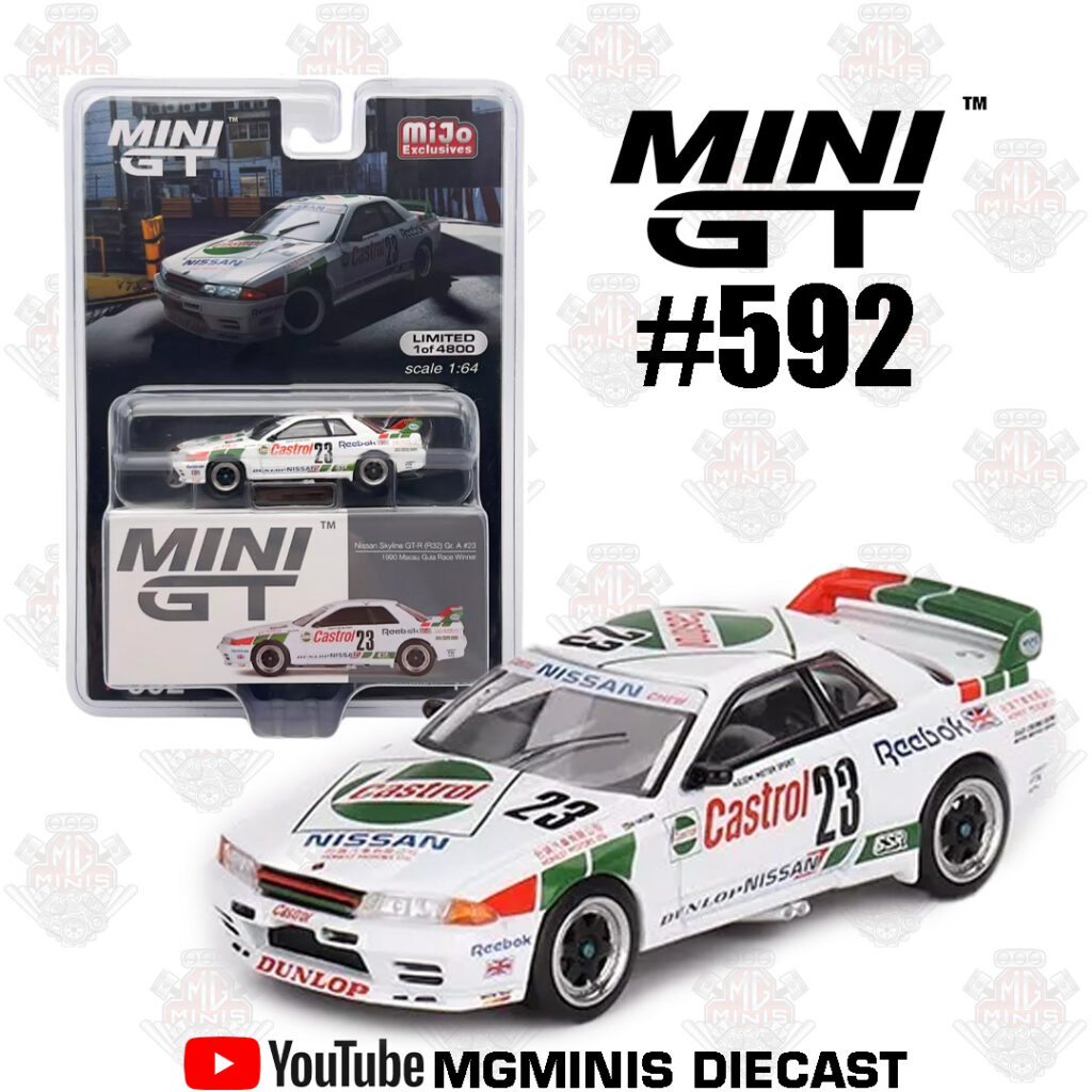 Mini GT Nissan Skyline GT-R (R32) #592 – MgMinis Diecast