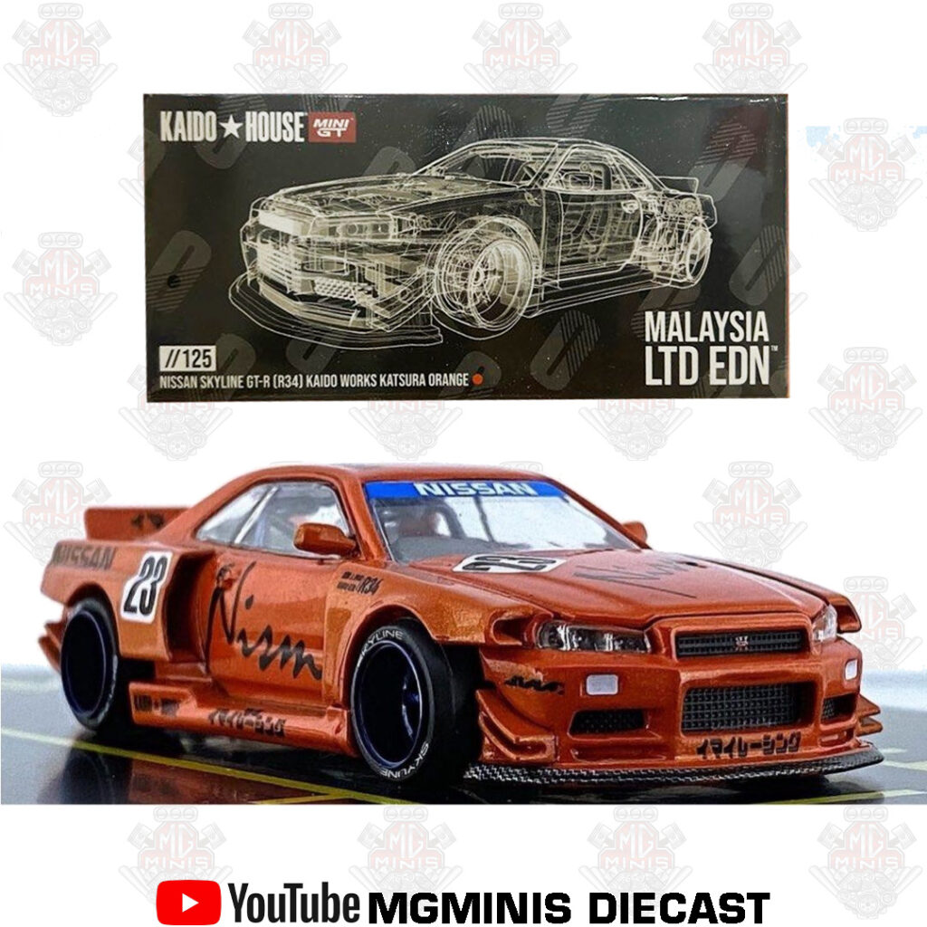 Mini GT Kaido House Nissan SkyLine R34 MDX 2024 – MgMinis Diecast