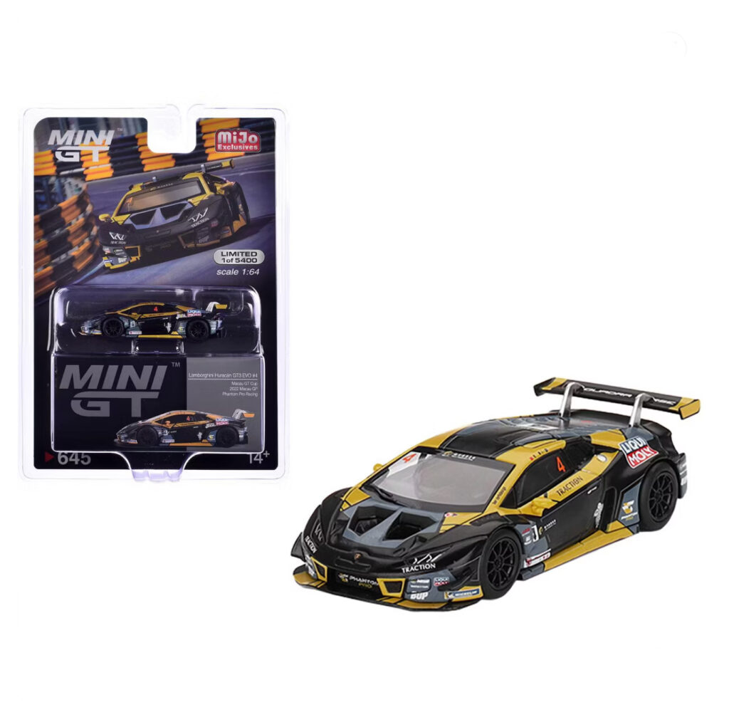 Mini GT Lamborghini Huracán GT3 EVO Macau GP #645 – MgMinis Diecast