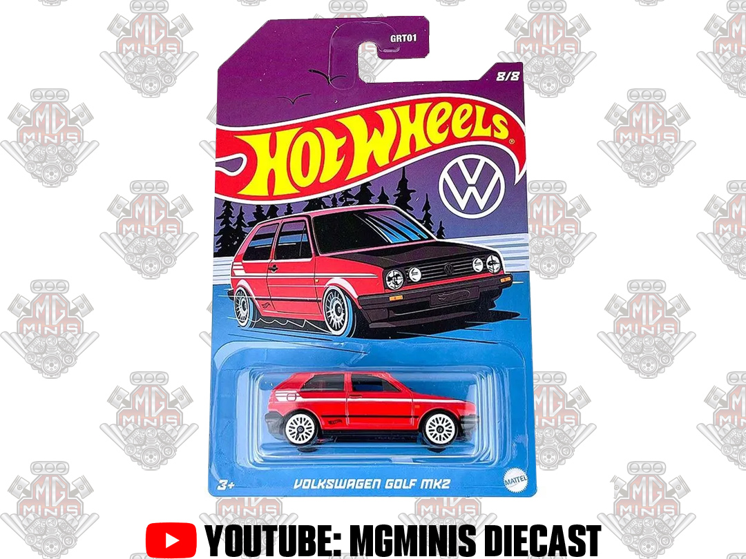 HOT WHEELS VW GOLF MK2 Vermelho VW Series – MgMinis Diecast